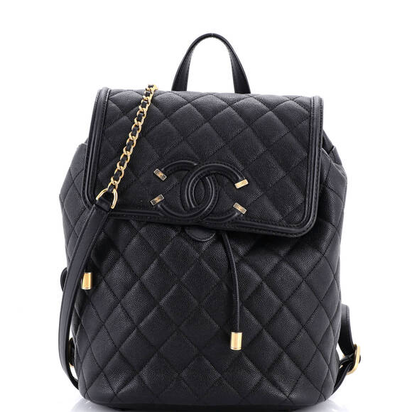 CHANEL | Bags | Chanel Large Filigree Backpack Quilted Caviar | Poshmark
